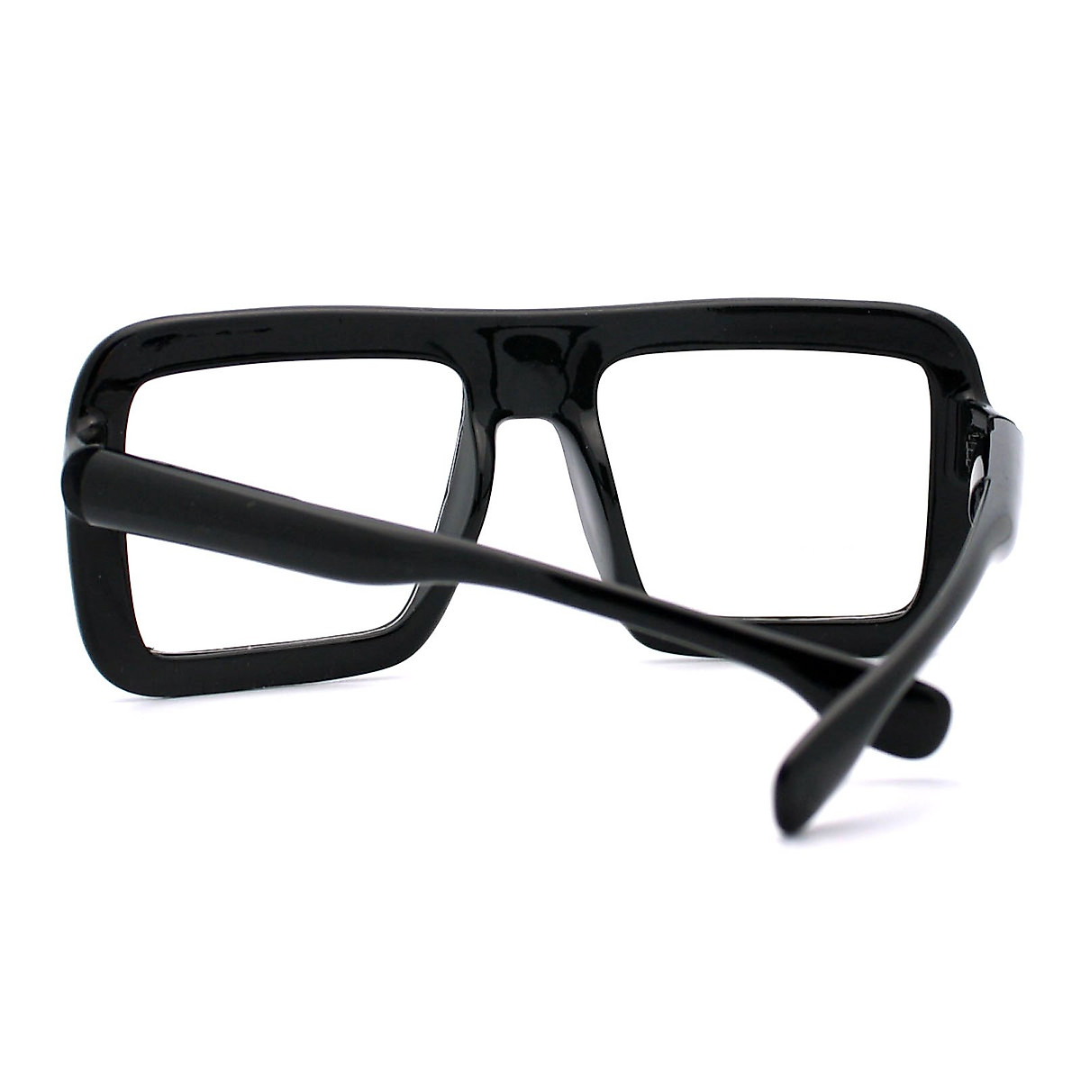 PASTL Thick Square Glasses Clear Lens Eyeglasses Frame Super Oversized Fashion Black