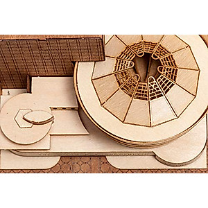 Little Building Co Guggenheim Museum Scale Replica kit, Frank Lloyd Wright midcentury Modern Architecture. NYC Architectural fine Wood Accurate Model