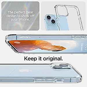 Spigen Ultra Hybrid for iPhone 14 Case, [Anti-Yellowing Technology] [Military Grade Drop Protection] Phone Case for iPhone 14 - Crystal Clear