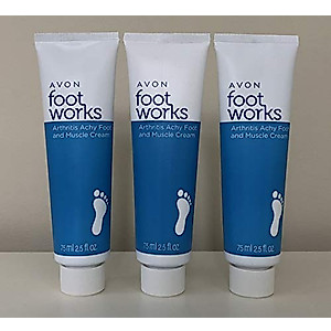Avon Foot Works Healthy Arthritis Achy Foot and Muscle Cream Lot 3 Tubs