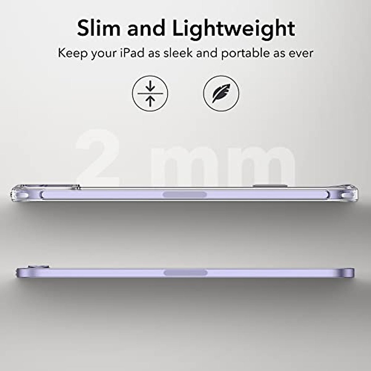 ESR for iPad Mini 6 Case, iPad Mini 6th Generation Case with Stand(8.3 inch, 2021), 3 Stand Modes, Slim and Light, Yellowing Resistant, Boost Kickstand Case, Clear