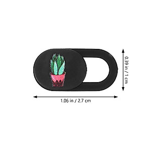 Mikikit Cellphone Camera Covers 3pcs Camera Cover Flat Abs Plastic Shield Webcam Covers