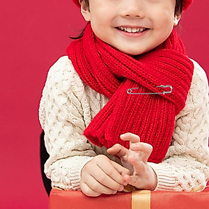 Hanycon 30 Pcs Extra Large Safety Pins, 3" Heavy Duty Steel Metal Lock Pin Fasteners for Blankets, Skirts, Crafts, Kilts (Silver)