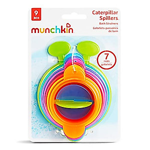 Munchkin® Caterpillar Spillers™ Stacking and Straining Cups Baby and Toddler Bath Toy