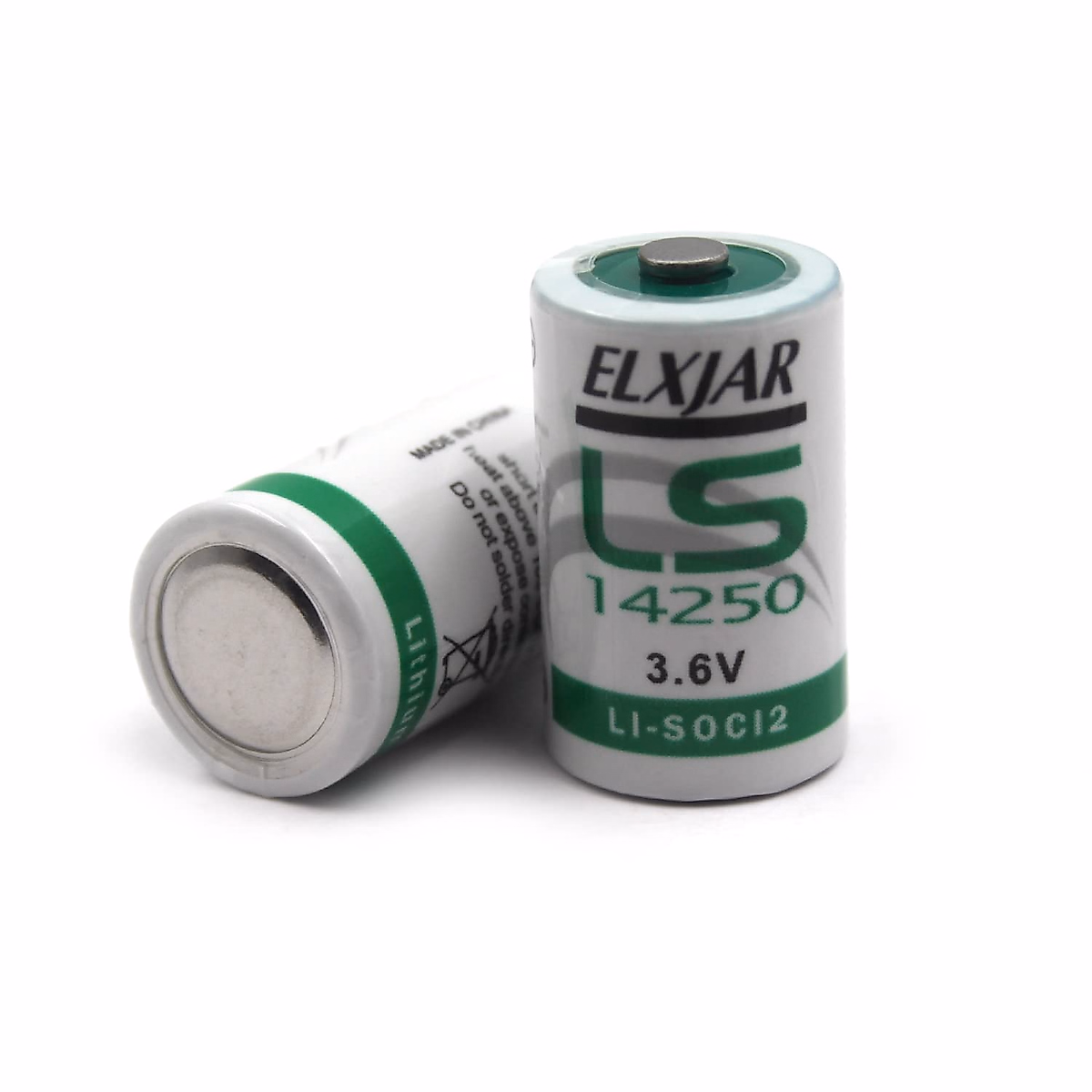 elxjar (20-Pack) 3.6V 1/2AA LS14250 Lithium for SAFT Water Meter Electricity Meter Gas