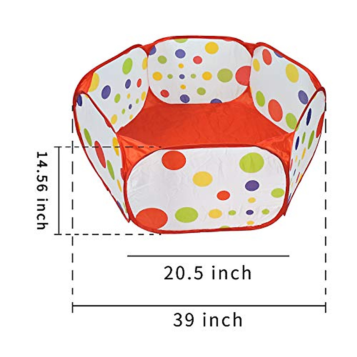 WishLotus Small Animal Playpen, Portable Outdoor Pet Exercise Fence Pop-Up Metal Wire Yard Fences, Foldable Pet Tent Play Pen for Guinea Pig, Hamster, Chinchillas and Hedgehogs, Rabbits (Red)