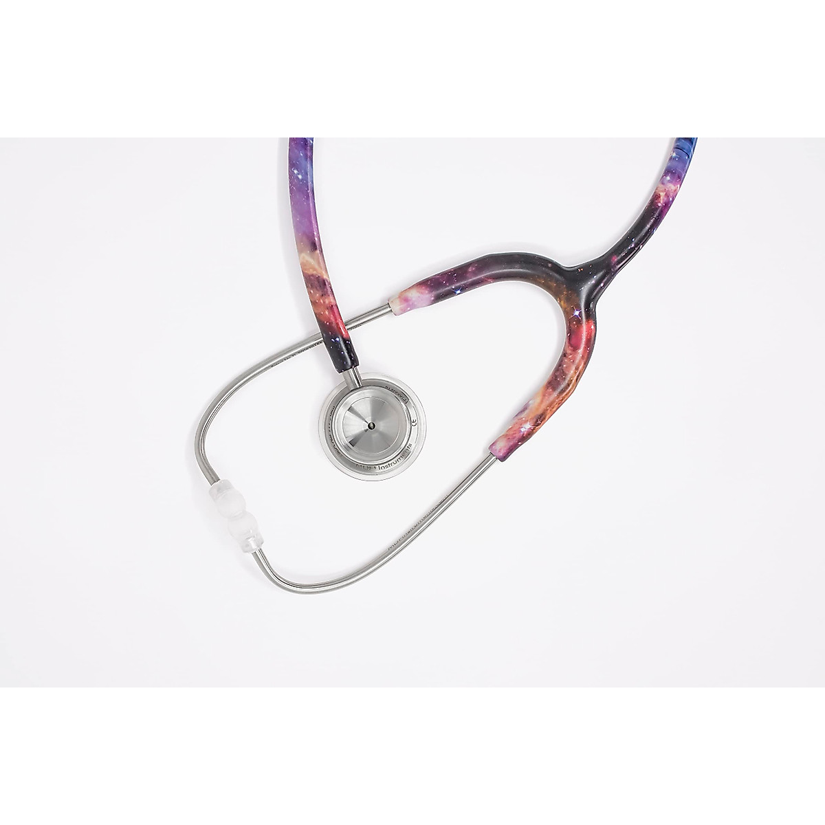 MDF Instruments MD One Stainless Steel Premium Dual Head Pediatric Stethoscope - Limited Edition MPrints - Galaxy (MDF777C-GX) + Medical Travel Case - Medium (MDFSCM12)