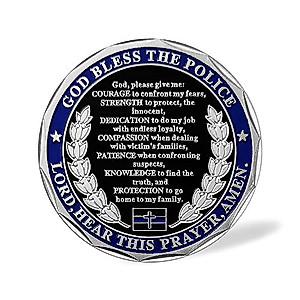 St Michael Police Challenge Coin Police Officers Prayer Coin