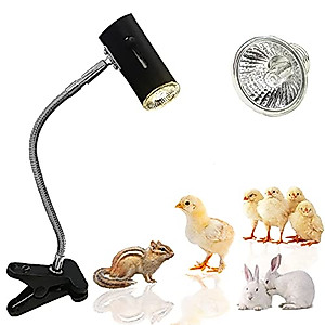 GABraden Reptile Pet Coop Heater 50W Safer Than Brooder Lamps Used for Rabbits, Chickens, Hamsters and Other Small Animals (Black)