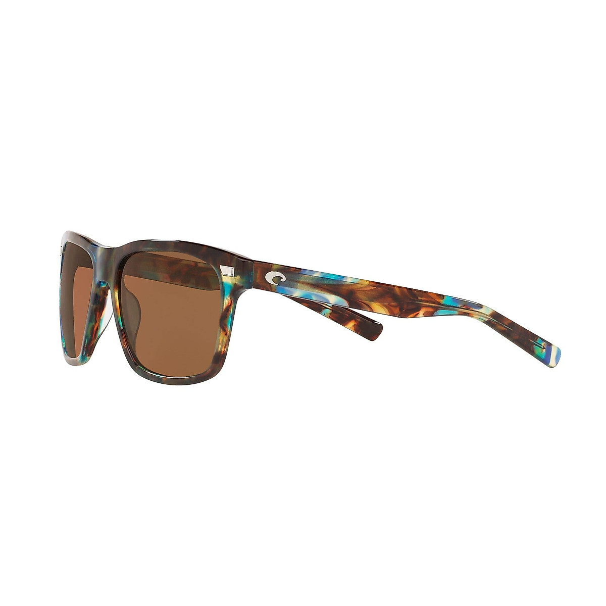 Costa Del Mar Mens Aransas Round Sunglasses, Shiny Ocean Tortoise/Copper Polarized-580G, 58 mm