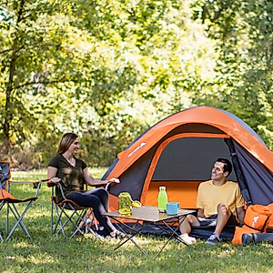 Grope Portable Camping Table with Aluminum Table Top, Folding Beach Table Easy to Carry, Prefect for Outdoor, Picnic, BBQ, Cooking, Festival, Beach, Home Use (Black-S)