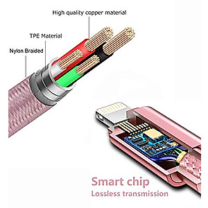 Aux Cord for iPhone, Lightning to 3.5mm Audio Nylon Braided Cable for iPhone 12 11 XS XR X 8 7 6 iPad iPod to Car/Home Stereo/Headphone/Speaker, Apple MFi Certified Headphone Jack Adapter