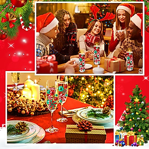 XIMISHOP 7106pcs Christmas Vase Filler,Green Red Candy Cane Vase Filler Floating Pearls Candles Clear Beads Pearl Beads for Christmas Holiday Home Decoration