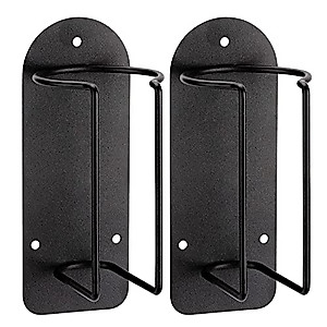 Noverlife 2 Pack Wall Mounted Hair Clipper Holder, Electric Hair Trimmer Storage Stand for Barber Tools Organizer, Black Steel Metal Rack for Hairdresser Beard Shaver Hair Trimmer Display - Black