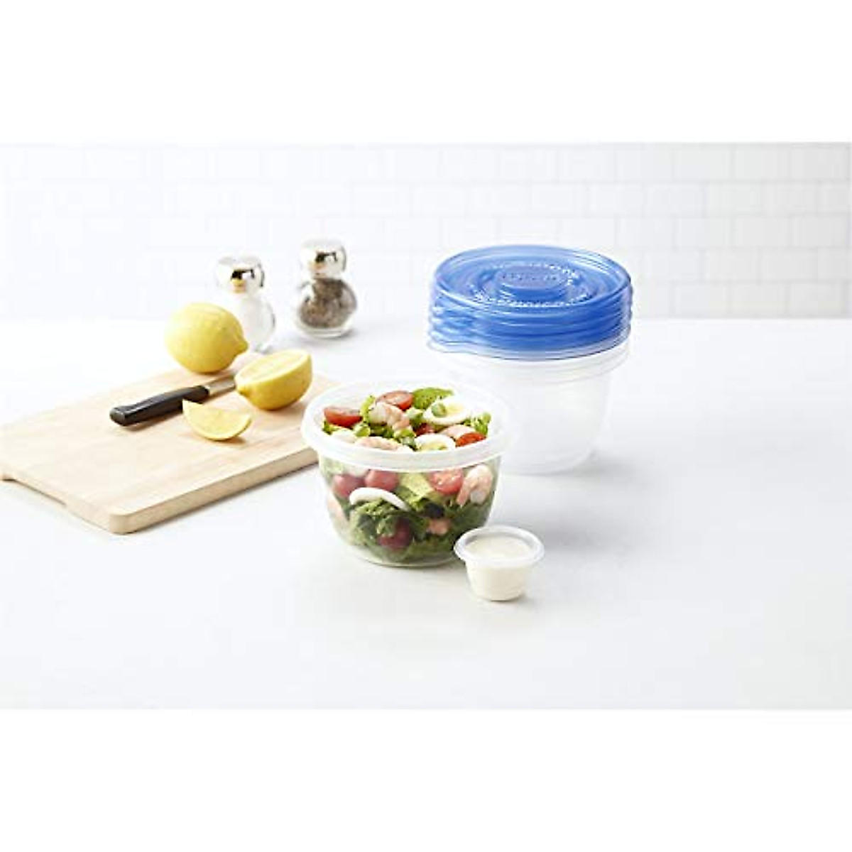 Glad Food Storage Containers - To Go Lunch Containers - 32 Ounce - 4 Containers