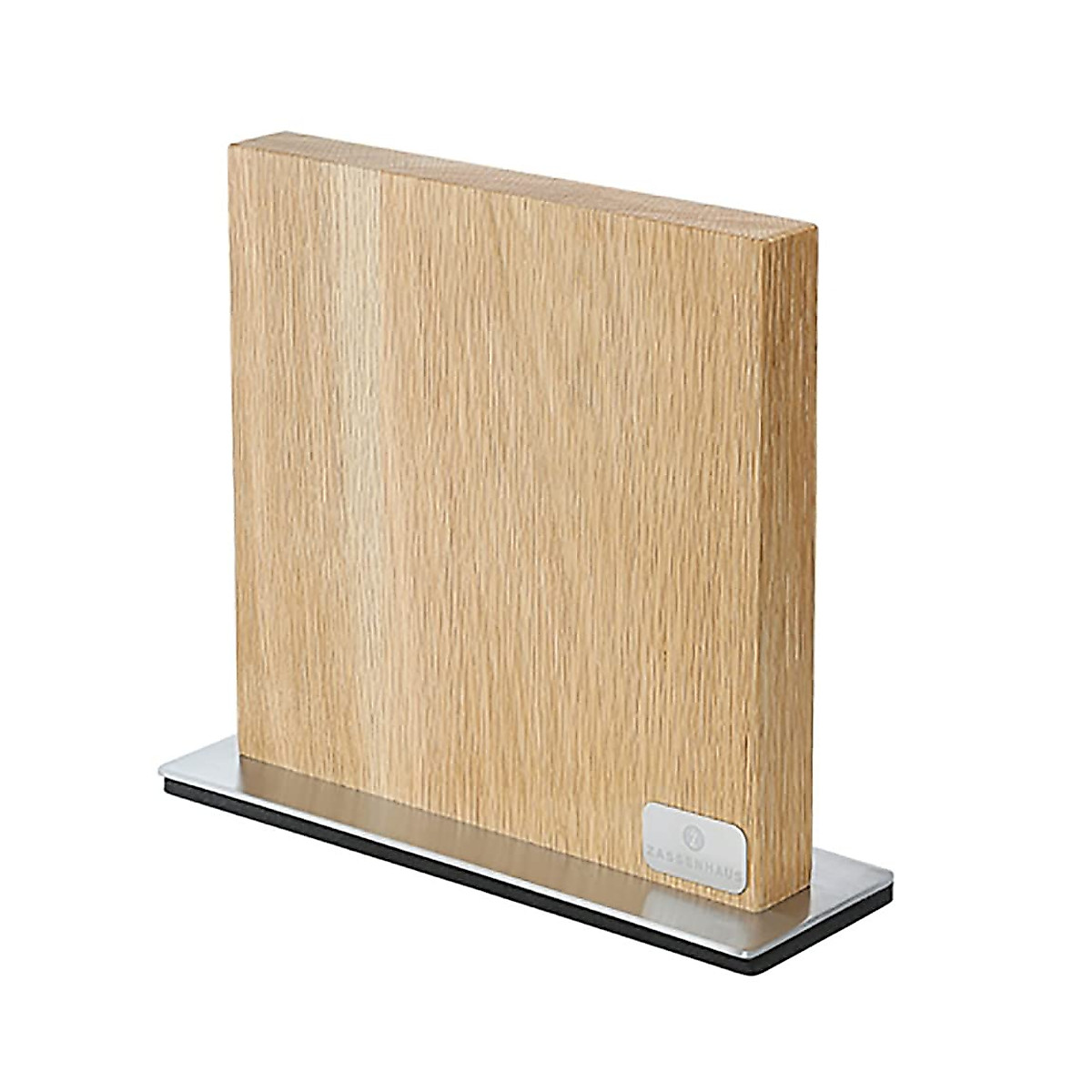 Zassenhaus Magnetic Wood Knife Block for Kitchen Counter, Natural Oak, 11" x 3.5 - Oak Wood Knife Block - Oak Magnetic Knife Block - Magnetic Knife Holder - Knife Storage - Knife Stand