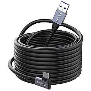 Ruaeoda 20ft VR Link Cable Compatible with Oculus Quest 2, VR Headset Cable Compatible for Oculus Quest 2 / Quest 1, USB 3.0 Type C High Speed Data Transfer Charging Cord for Gaming PC USB C Chargers
