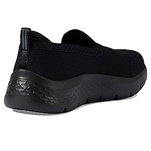 Skechers Women's GO Walk Flex-Bright Summer Sneaker, Black, 8