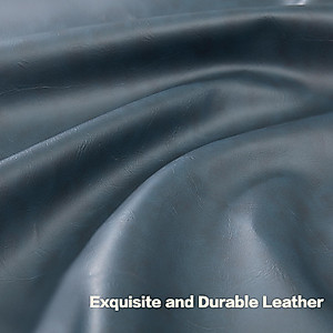 WILLOVE 80'' Faux Leather Sofa, 3 Seater Couch for Living Room Furniture with Padded Cushions