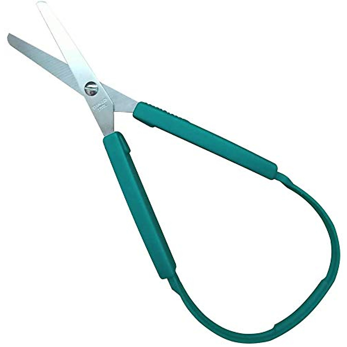 YITUAL 2 Pairs Large Left Hand Loop Scissors, Learning Scissor, Special Needs Friendly, Makes crafting easier, Educational Supplies for Developing Fine Motor Skills, 8 Inches, Green