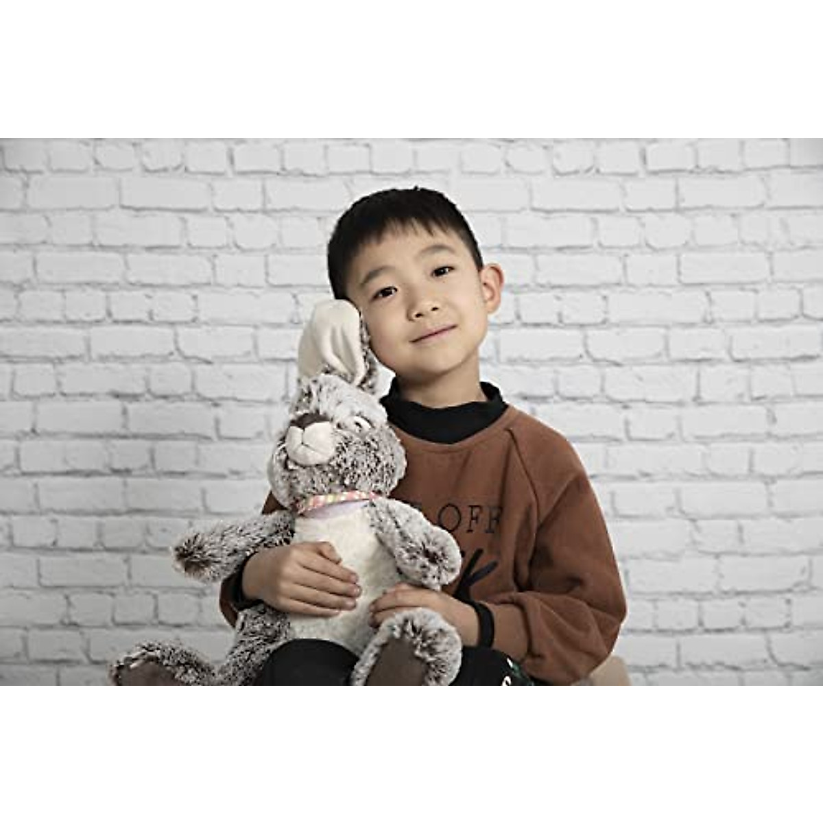 Harfirbe 5X7ft White Brick Photography Background Retro Wooden Floor Portrait Photo Studio