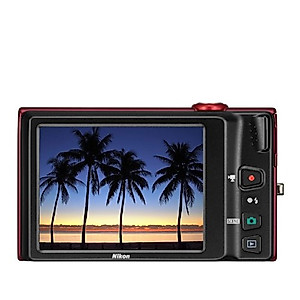 Nikon COOLPIX S6100 16 MP Digital Camera with 7x NIKKOR Wide-Angle Optical Zoom Lens and 3-Inch Touch-Panel LCD (Red)
