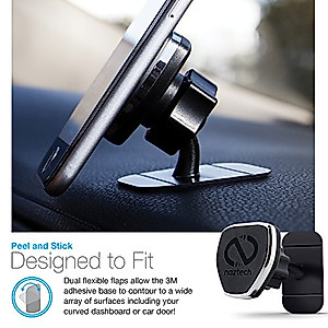 Naztech MagBuddy Anywhere Cell Phone/Tablet Holder Mount [Hands Free] Compatible for iPhone 14/13/12/Pro/ProMax,Galaxy S23/S22/S21 & More [Black]14052