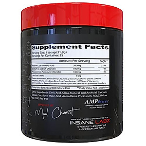 Insane Labz I am God Pre Workout, High Stim Pre Workout Powder Loaded with Creatine and DMAE Bitartrate Fueled by AMPiberry, Energy Focus Endurance Muscle Growth,25 Srvgs,Thou Shalt Not Covet Orange