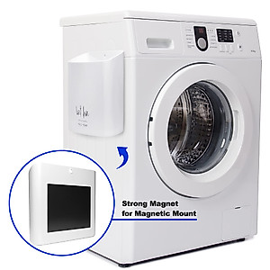 Magnetic Lint Bin for Laundry Room Organization and Storage (2 Piece Set), Waste Holder and Storage Decor, Saves Space with Magnet Mount onto Dryer or Wall Mount Options