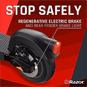 Razor C45 Electric Scooter – Up to 19.9 MPH with Cruise Control, Up to 23 Miles of Range, Foldable and Portable, Bluetooth Wireless Tech Enabled to Connect to Razor E Rides App [Amazon Exclusive]