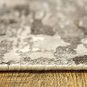 Westside Market Indo Gray Rug Handmade Area Rug 100% Wool 8'1" x 10'1", Gray