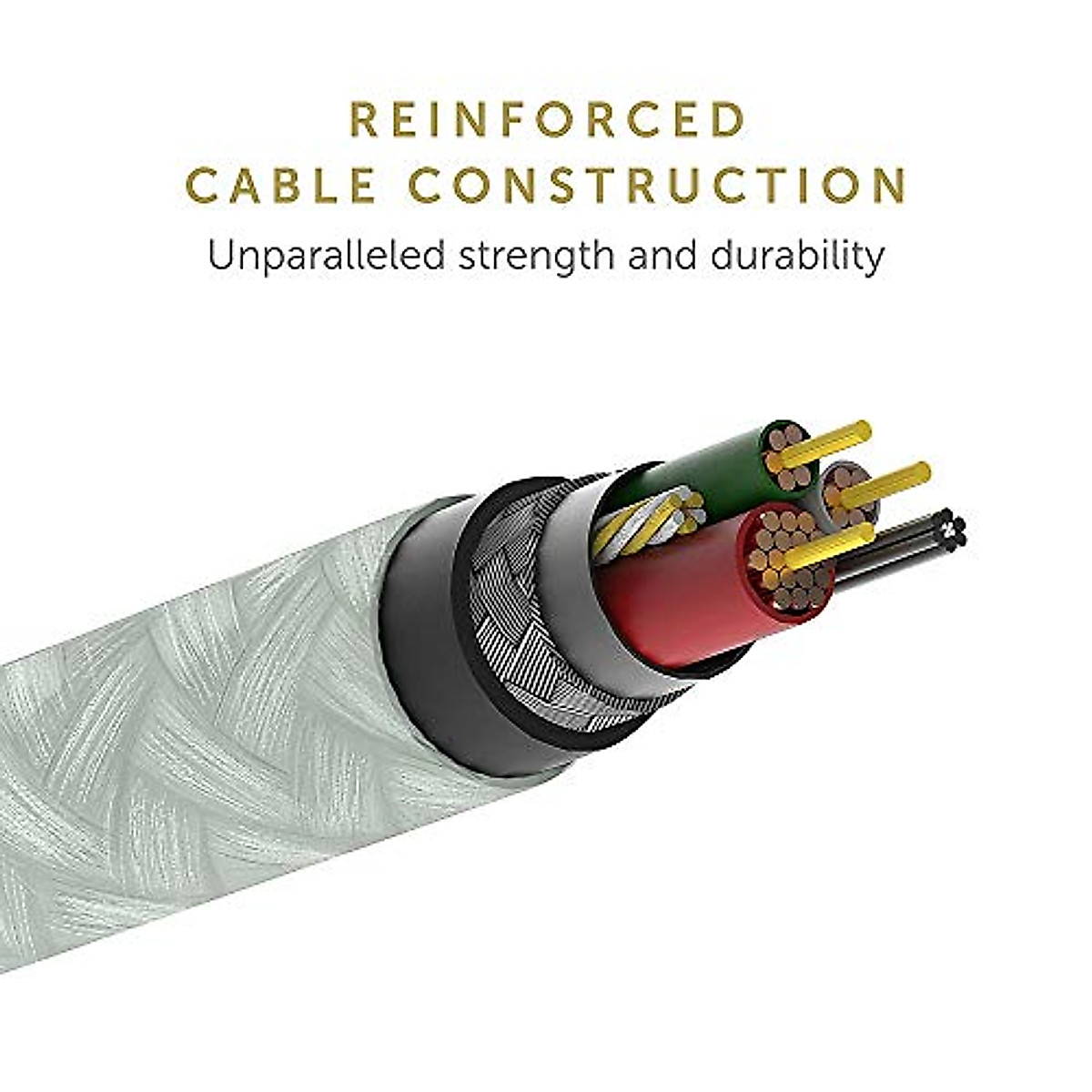 Native Union Type-C Desk Cable – USB-C to USB-C 8ft Ultra-Strong Non-Slip Charging Cable with Anchor Weight Compatible with iPhone 16, 15, MacBook Pro 13" M1/ M2, Air 13"/15", Surface Go 3 (Sage)