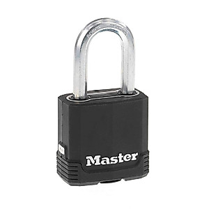 Master Lock 1-7/8 in. H x 1-3/16 in. W x 1-3/4 in. L Vinyl Covered Dual Ball Bearing Locking Padlock