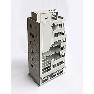 Outland Models Railway Scenery City Ruin Building Damaged Abandoned Mall N Scale