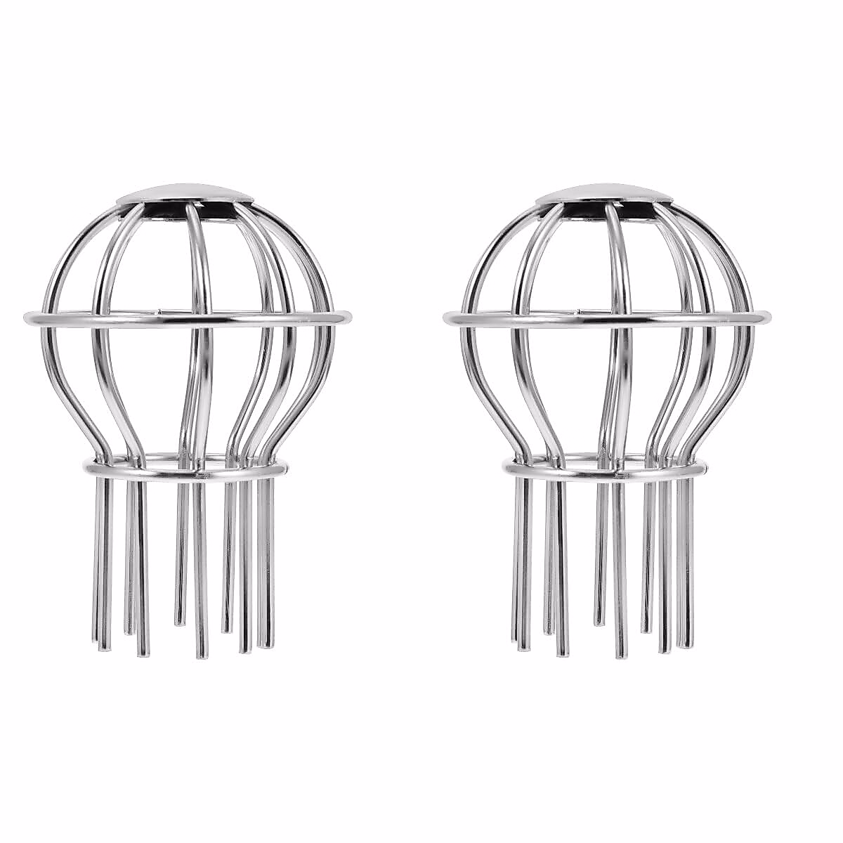 Hemobllo 2 pcs Grille downspout Cover Outdoor Gutter Guard Sink Filter Strainer roof Drainer roof Drain Dome Strainer Wire Drain Bath Drain Strainer Stainless Steel Hair Organ Universal