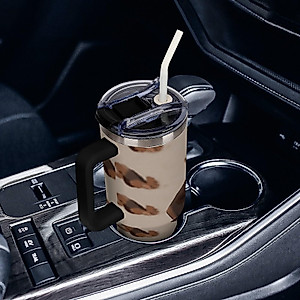 LLUTSNTH 40 Oz Vacuum Tumbler with Black Handle Leakproof Insulated Tumbler Dachshund Dog Stainless Steel Travel Mug with Lid And Straw Coffee Cup Cute Water Bottles Cup Holder Friendly