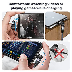 Aripps Magnetic Charging Cable 4 Pack (3.3ft/6.6ft/6.6ft/10ft), 540 Degree Rotating Magnetic Phone Charger Cable, 3 in 1 Nylon Braided Magnetic USB Cable for Type C, Micro USB