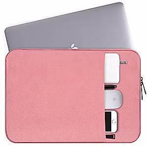 14-15 Inch Laptop Sleeve Bag Waterproof Shockproof Notebook Case for Acer Chromebook 14/Acer Aspire 14", HP Steam 14/HP Chromebook 14, MacBook Pro 15"/15.4", LG Gram 14, 14 inch Laptop Bag, Pink