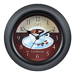 La Crosse Technology 9-inch Café Quartz Wall Clock - 404-3623C