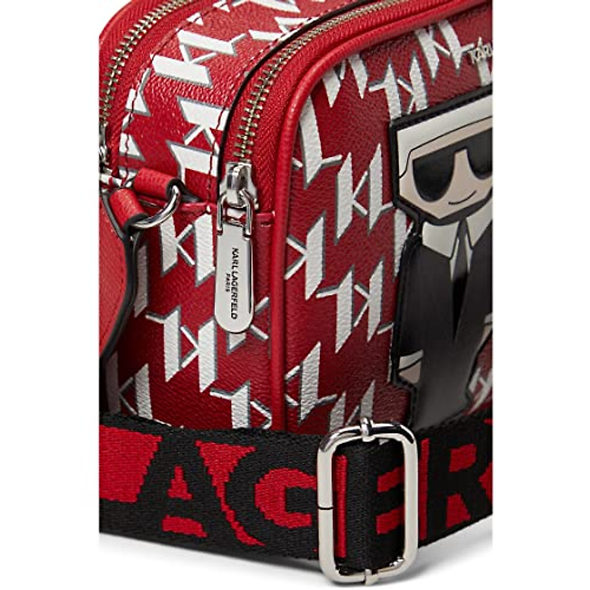 Karl Lagerfeld Paris Maybelle Crossbody Crimson Combo One Size