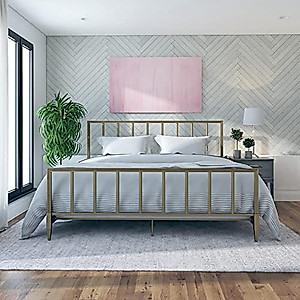 CosmoLiving by Cosmopolitan Blair Bed, Gold