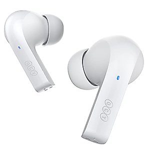 QCY MeloBuds Wireless Earbuds T18 Multipoint Connection Headphones, QCC3050 Bluetooth 5.2 in Ear Lightweight Stereo Earphones, aptX Adaptive Studio Sound Headset, aptX Voice, 30H Playtime