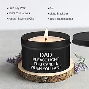 Father's Day Gifts from Daughter Son Wife Kids, Funny Fathers Day Dad Gifts for Dad Step Dad Bonus Dad New Dad Grandpa Men Gifts, Daddy Gift Ideas Gag Cool Gifts for Dads, Happy Fathers Day Candle