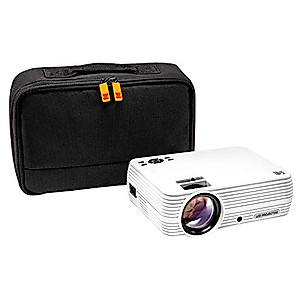 KODAK FLIK X7 Home Projector (Max 1080p HD) with Tripod, & Case | Compact, Projects Up to 150” with 720p Native Resolution & 30,000 Hour, Lumen LED Lamp| AV, VGA, HDMI & USB Compatible (Renewed)