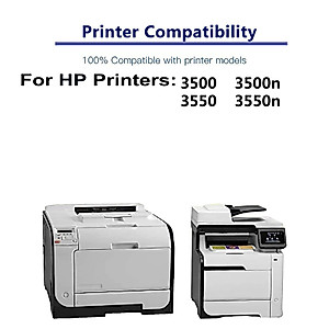 2-Pack (Cyan) Compatible 3500 3500n 3550 3550n Printer Toner Cartridge High Capacity Replacement for HP (Q2671A) 308A 309A Toner Cartridge