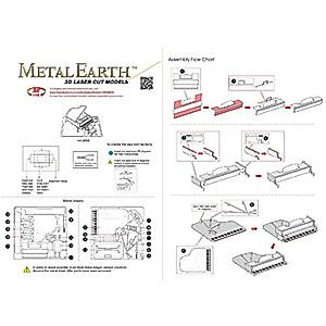 Metal Earth Grand Piano 3D Metal Model Kit Fascinations