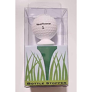 White Acrylic Golf Ball Stopper - Tee Time