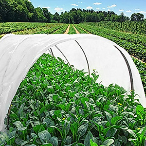 AQUEENLY Plant Covers Freeze Protection 1.33oz Heavy Duty Frost Cloth Plant Freeze Protection Frost Blankets for Outdoor Plants Frost Protection and Sun Protection, 8FT X 24FT