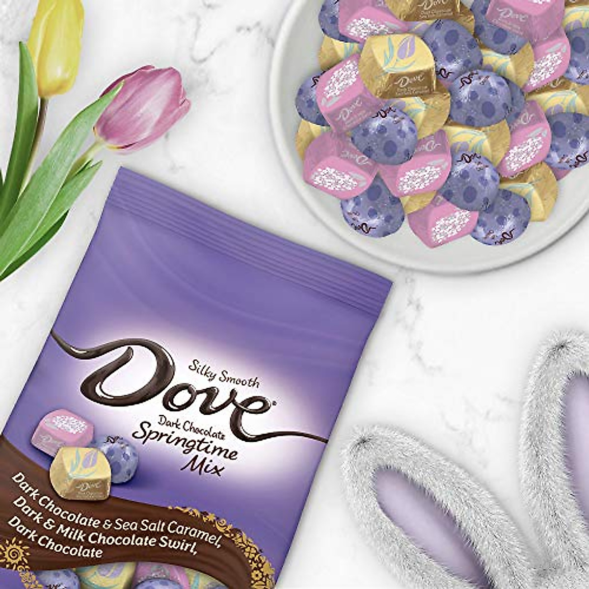 DOVE Easter Variety Pack Dark Chocolate Candy Assortment, 22.7 oz Bag