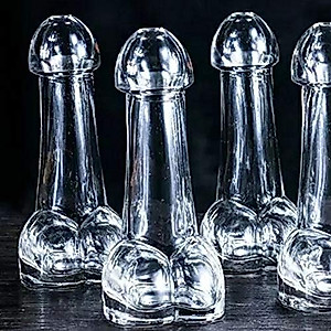 ARTSTORE Creative Funny Penis Martini Cocktail Glasses Cup,Transparent Glassware Sexy Shape Drink Cups for Bar Nightclub Decoration Personality Whiskey Glass Funny Bachelorette Party Accessories